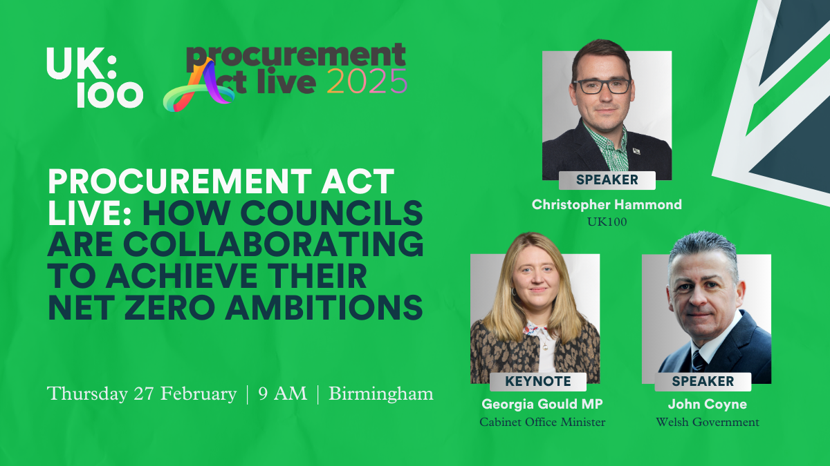 UK100 at the Procurement Act Live: 2025 conference | UK100